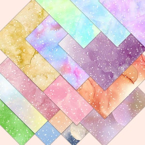 60 Watercolor With Dots Digital Paper Jpgs | Colorful Backgrounds ...