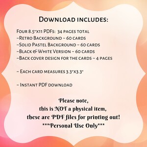 PRINTABLE Sweary Affirmation Cards Bundle Pastel Retro - Etsy