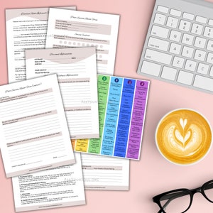 Editable Reiki Forms Canva Template Chakra Guide Commercial and ...