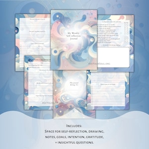 Editable Self-reflection Journal Canva Template Commercial & Personal ...