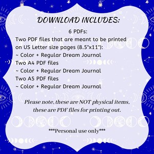 Printable Dream Journal for Dreams and Their Interpretations | Lucid ...