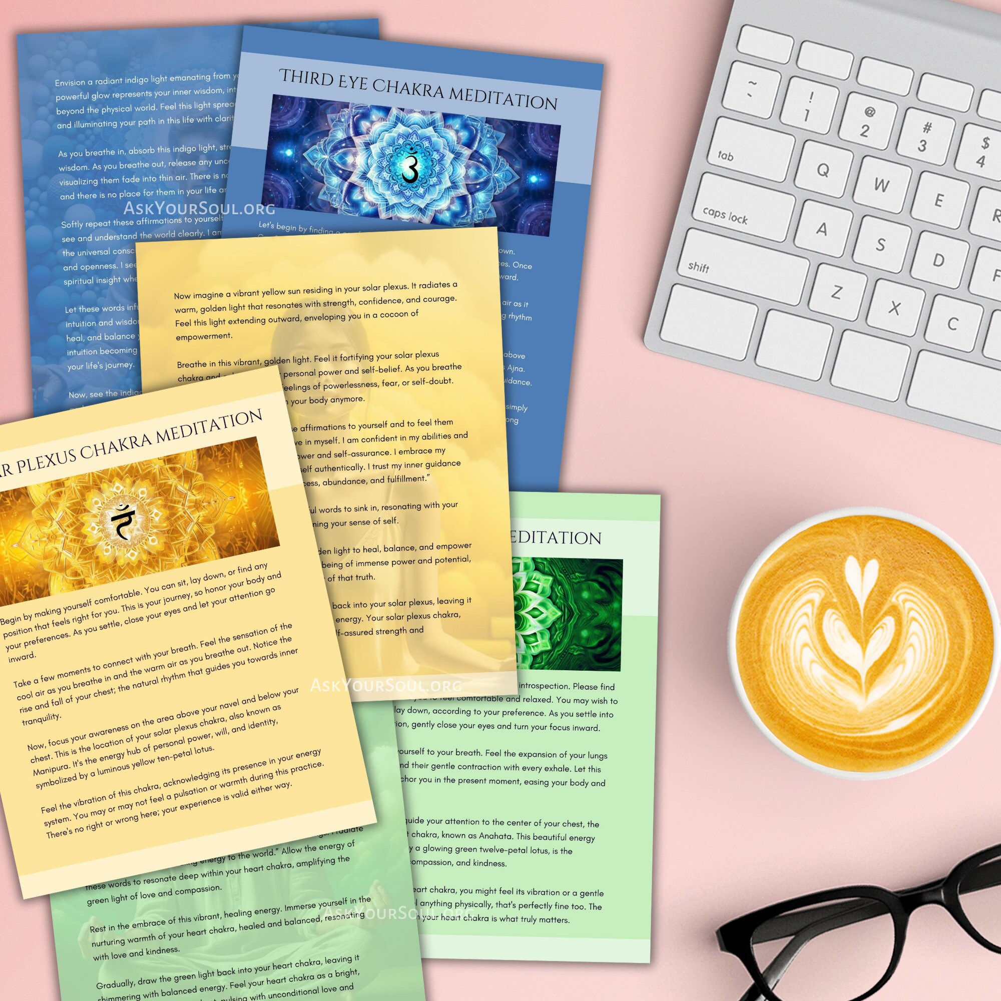 Editable Chakra Meditations Canva Template Commercial and Personal Use ...