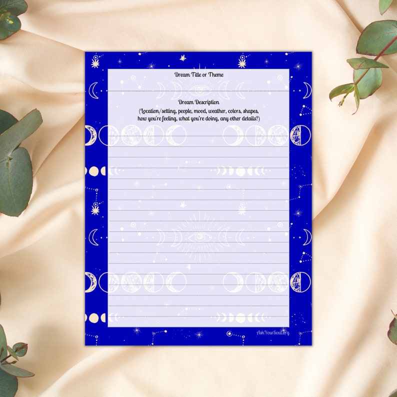 Printable Dream Journal for Dreams and Their Interpretations | Lucid ...