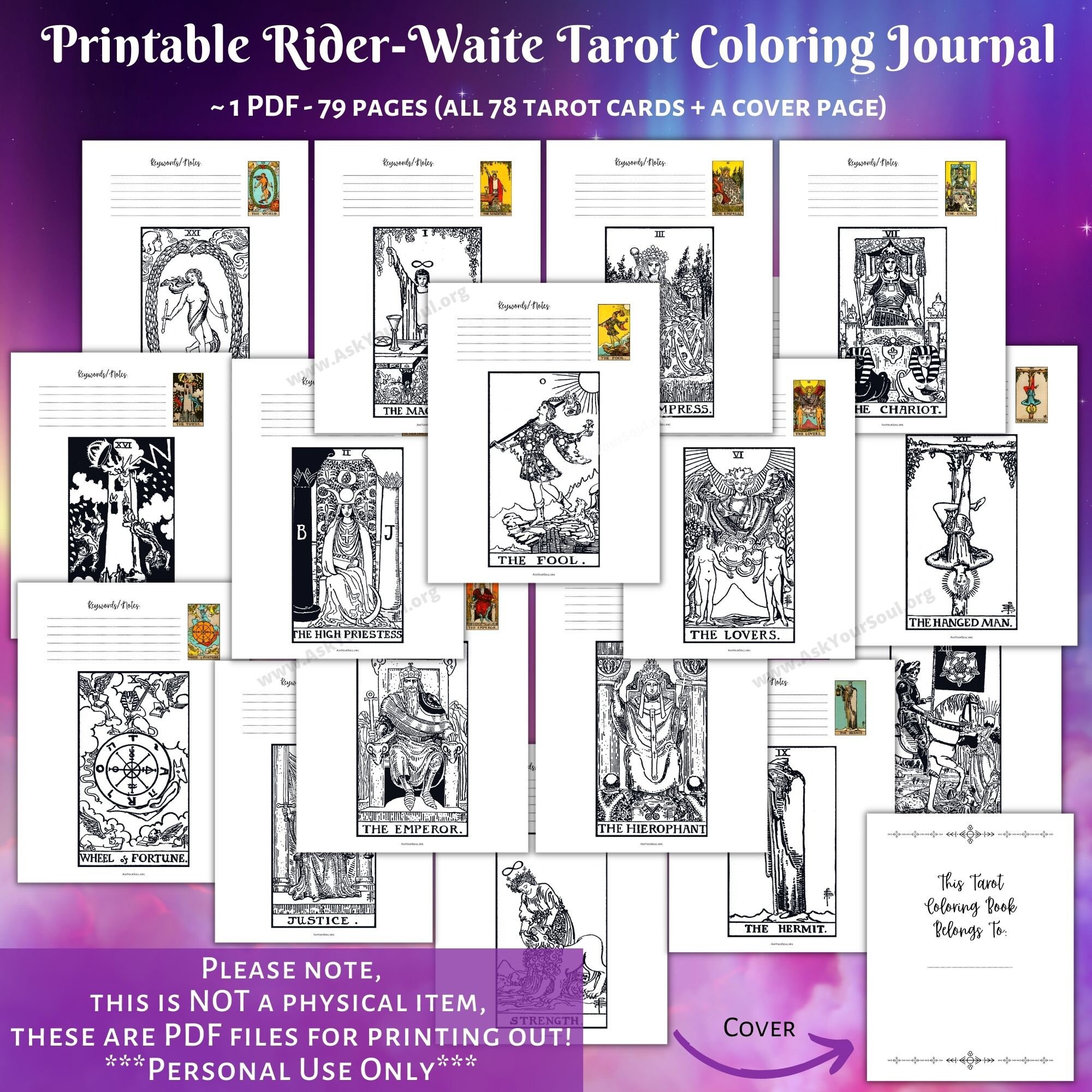 PRINTABLE Mega Tarot Bundle Rider-waite Tarot Card Decks PDF Beginner ...