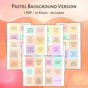 PRINTABLE Sweary Affirmation Cards Bundle Pastel, Retro, Black & White ...