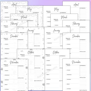 Editable & Printable Weekly Planner Template | Kdp-ready Planner ...