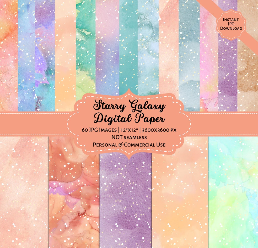 60 Watercolor With Dots Digital Paper Jpgs | Colorful Backgrounds ...