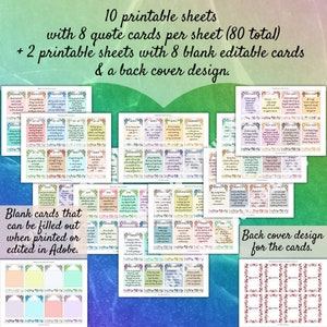 PRINTABLE Positive Affirmation Bundle Affirmation Worksheets Tracker ...