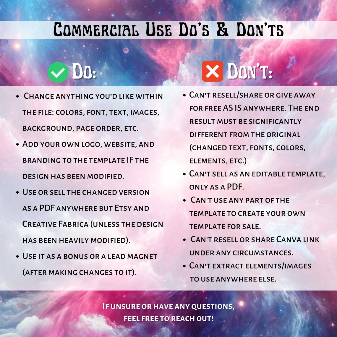 Editable Tarot & Oracle Card Spreads Canva Template Commercial Personal ...