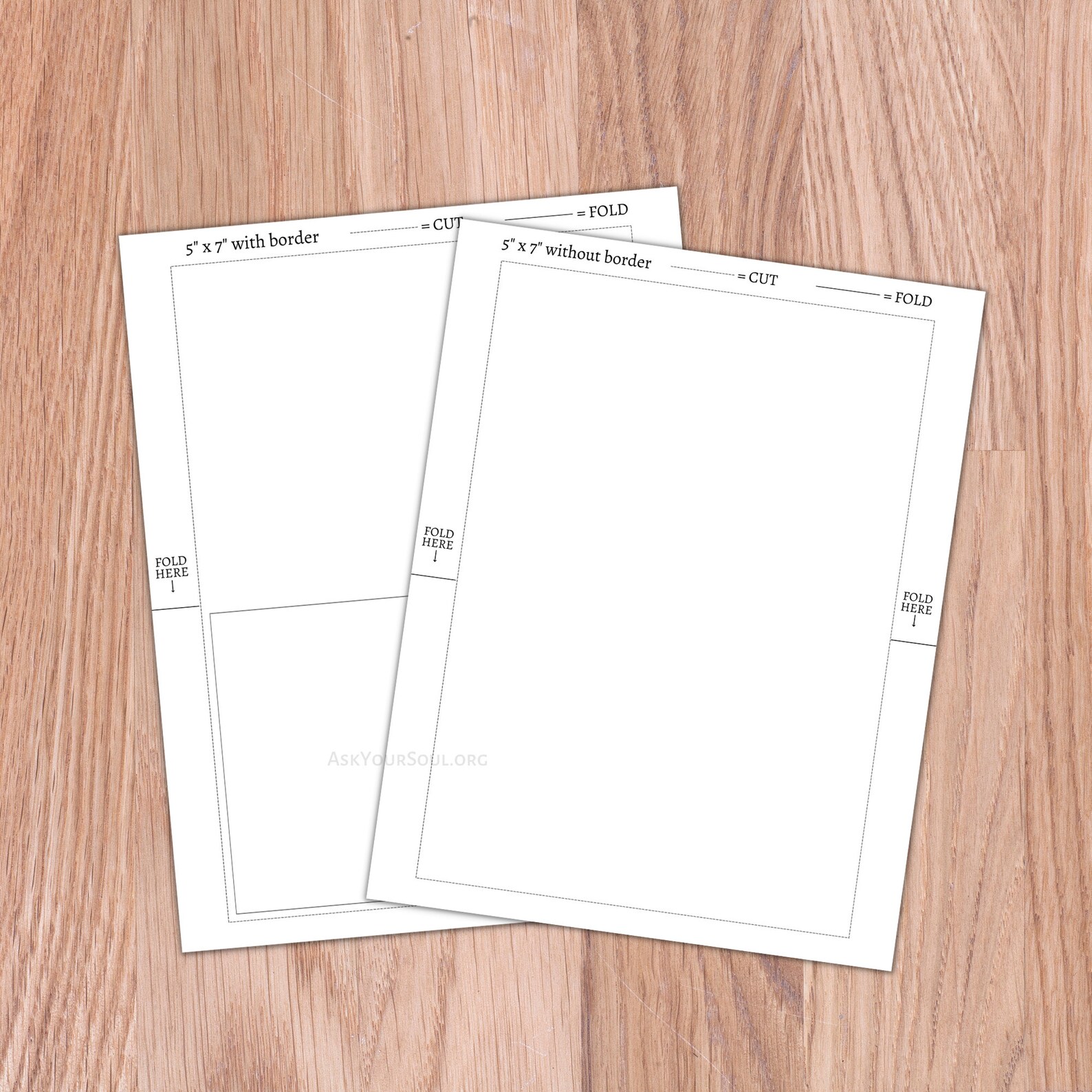 Editable Card Templates 5x7 and 4x6 (border & No Border) | Commercial ...
