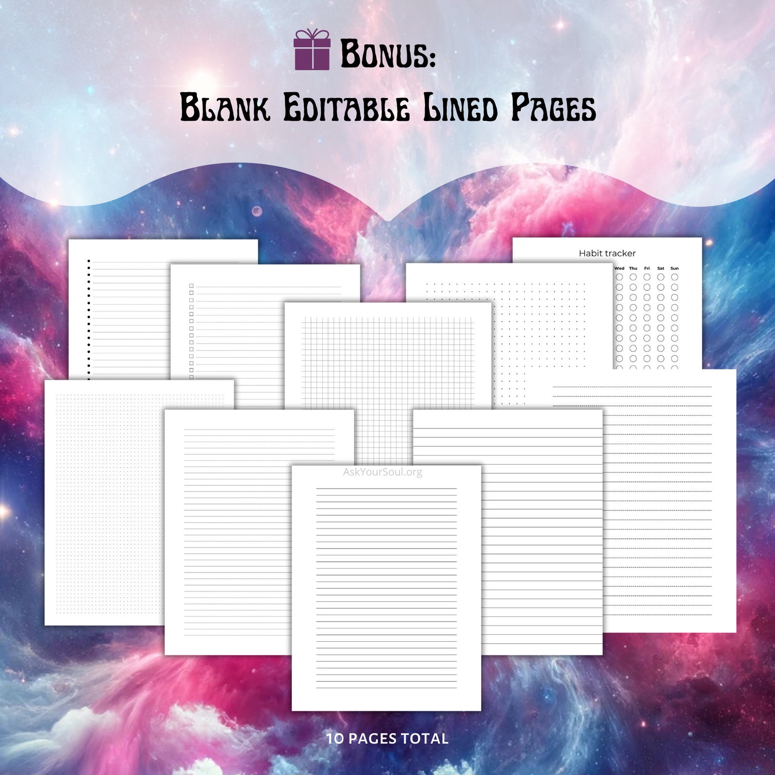 Editable Tarot & Oracle Card Spreads Canva Template Commercial Personal ...