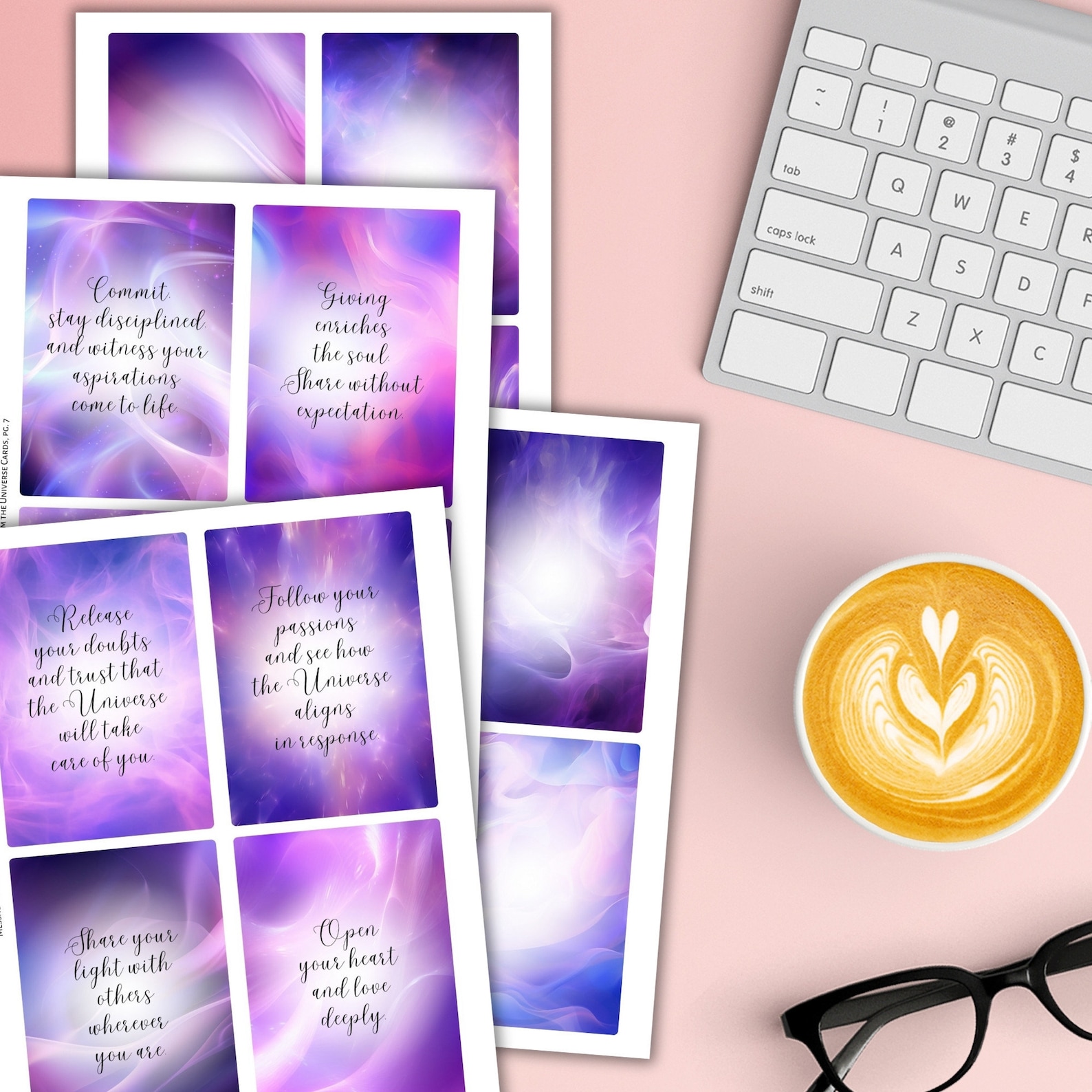 60 PRINTABLE Messages From the Universe Oracle Cards Personal Use ...