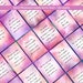 70 PRINTABLE Love Message Oracle Cards Personal Use Pink Relationship ...