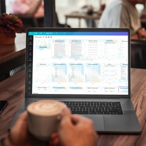 Editable Affirmation Worksheets and Affirmation Cards Canva Template ...