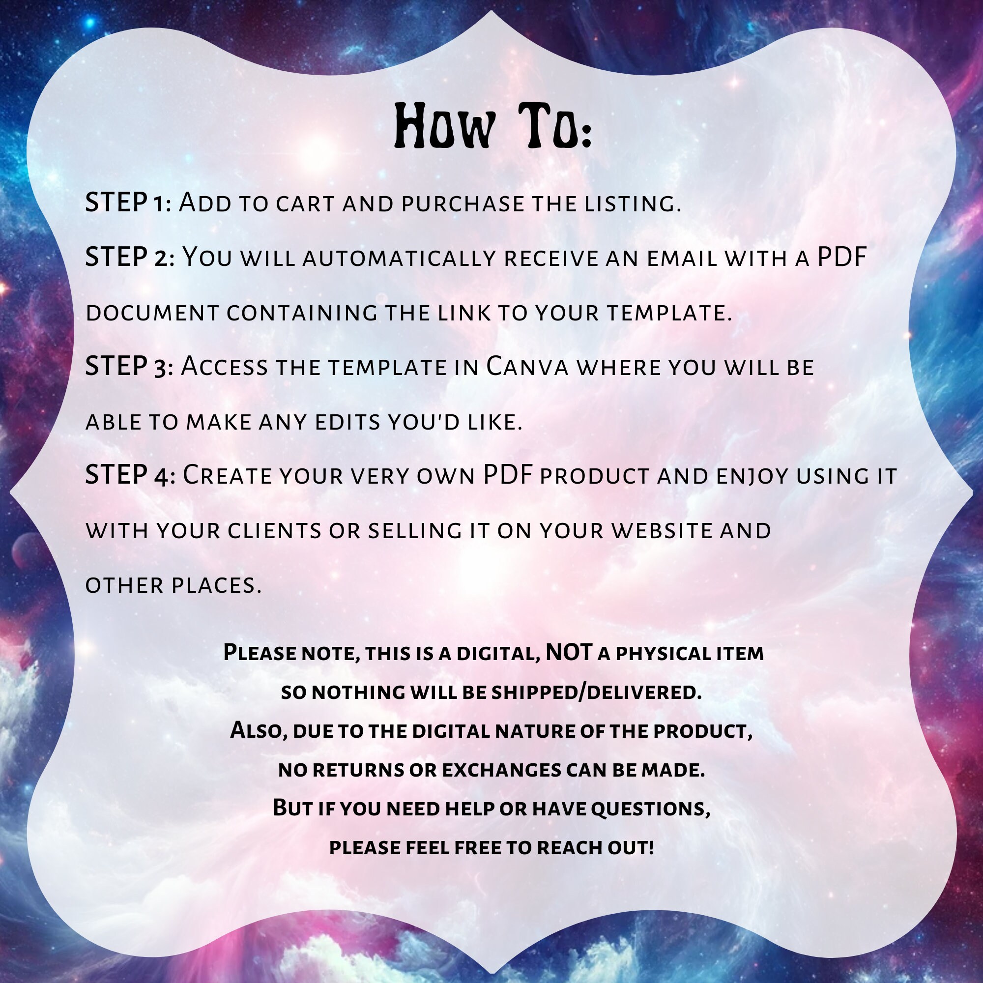 Editable Tarot & Oracle Card Spreads Canva Template Commercial Personal ...