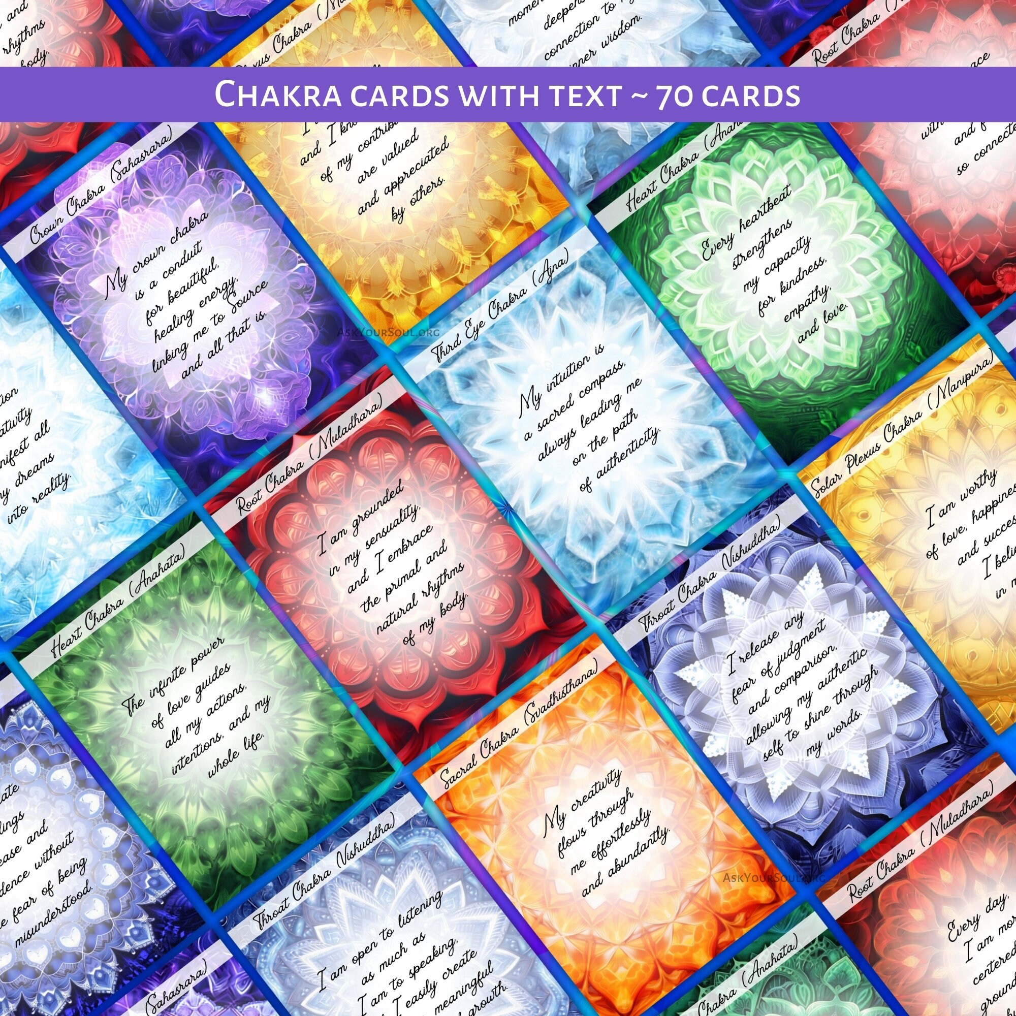 Printable Chakra Bundle PDF Chakra Guide Meditations Personal Use Spiritual Ebook Chakra ...