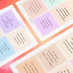 PRINTABLE Sweary Affirmation Cards Bundle Pastel, Retro, Black & White ...
