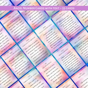 Editable Angel Number Cards Canva Template Commercial and Personal Use ...