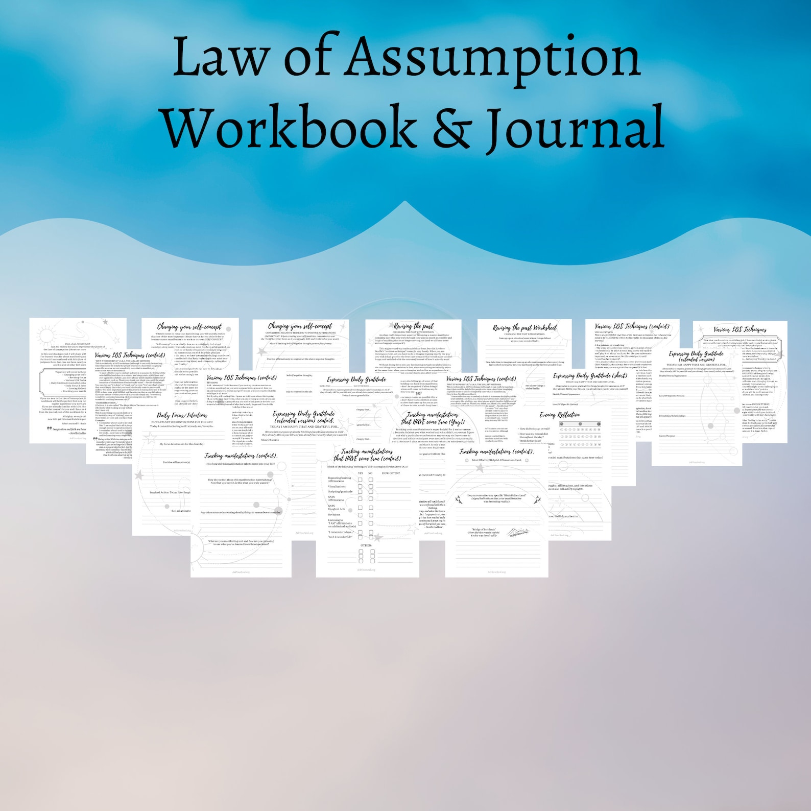 Law of Assumption PRINTABLE Workbook & Journal Gratitude | Etsy
