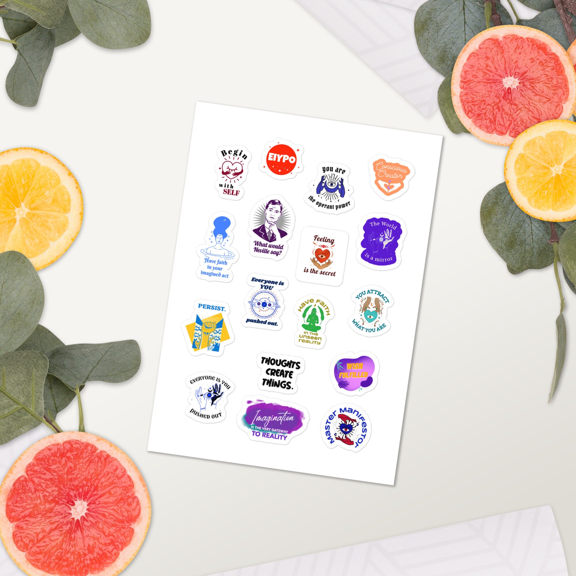 Law of Assumption Stickers Neville Goddard Stickers Manifestation ...