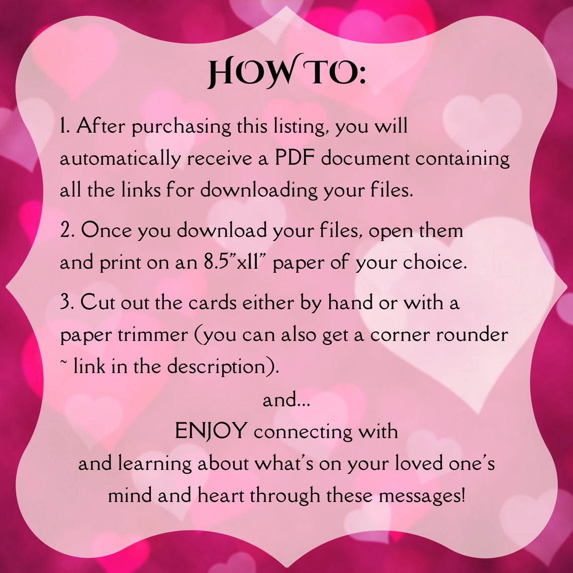 PRINTABLE Love Message Cards Love Oracle Card Deck Twin-flame Messages ...