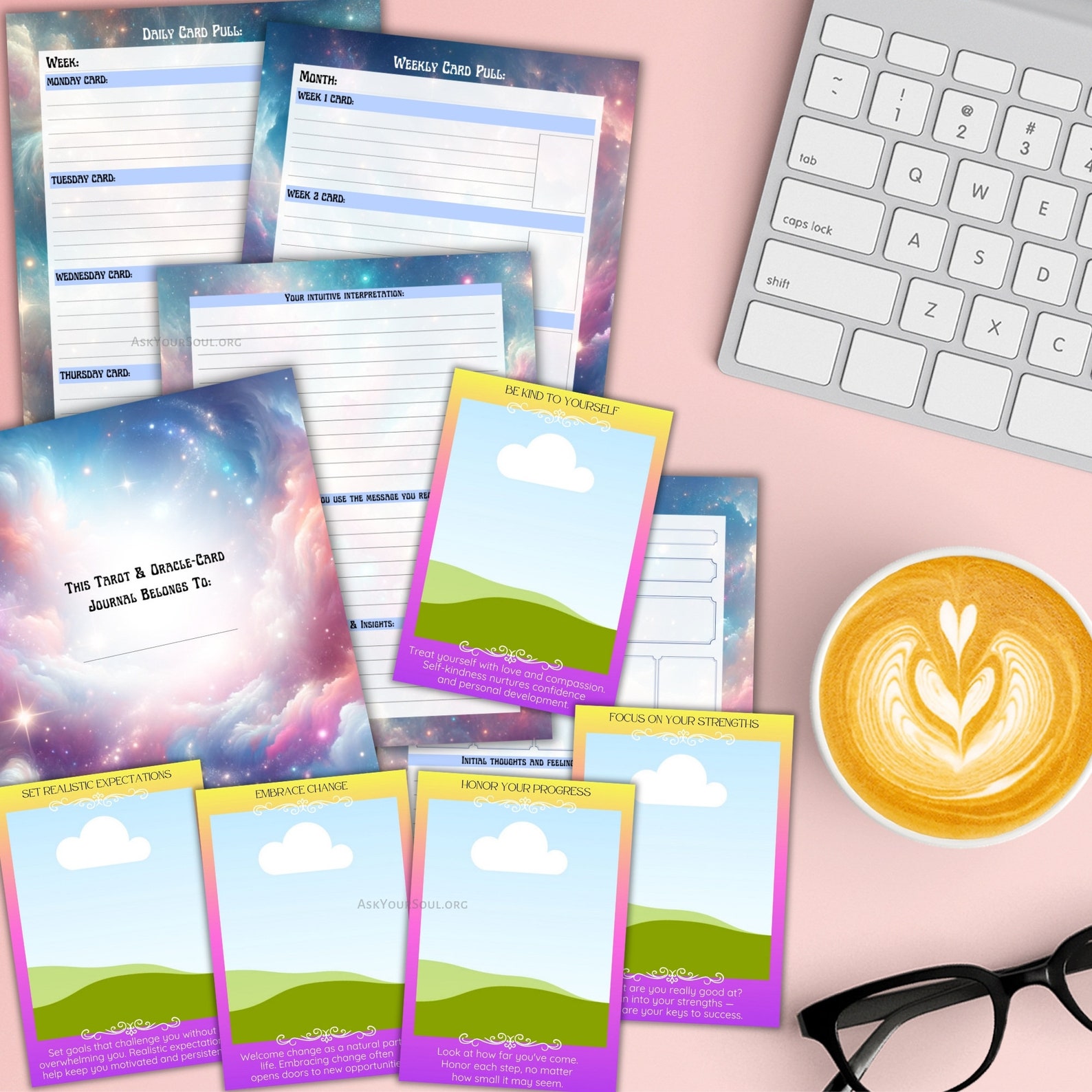 60 Editable Personal Growth and Empowerment Self-improvement Oracle ...