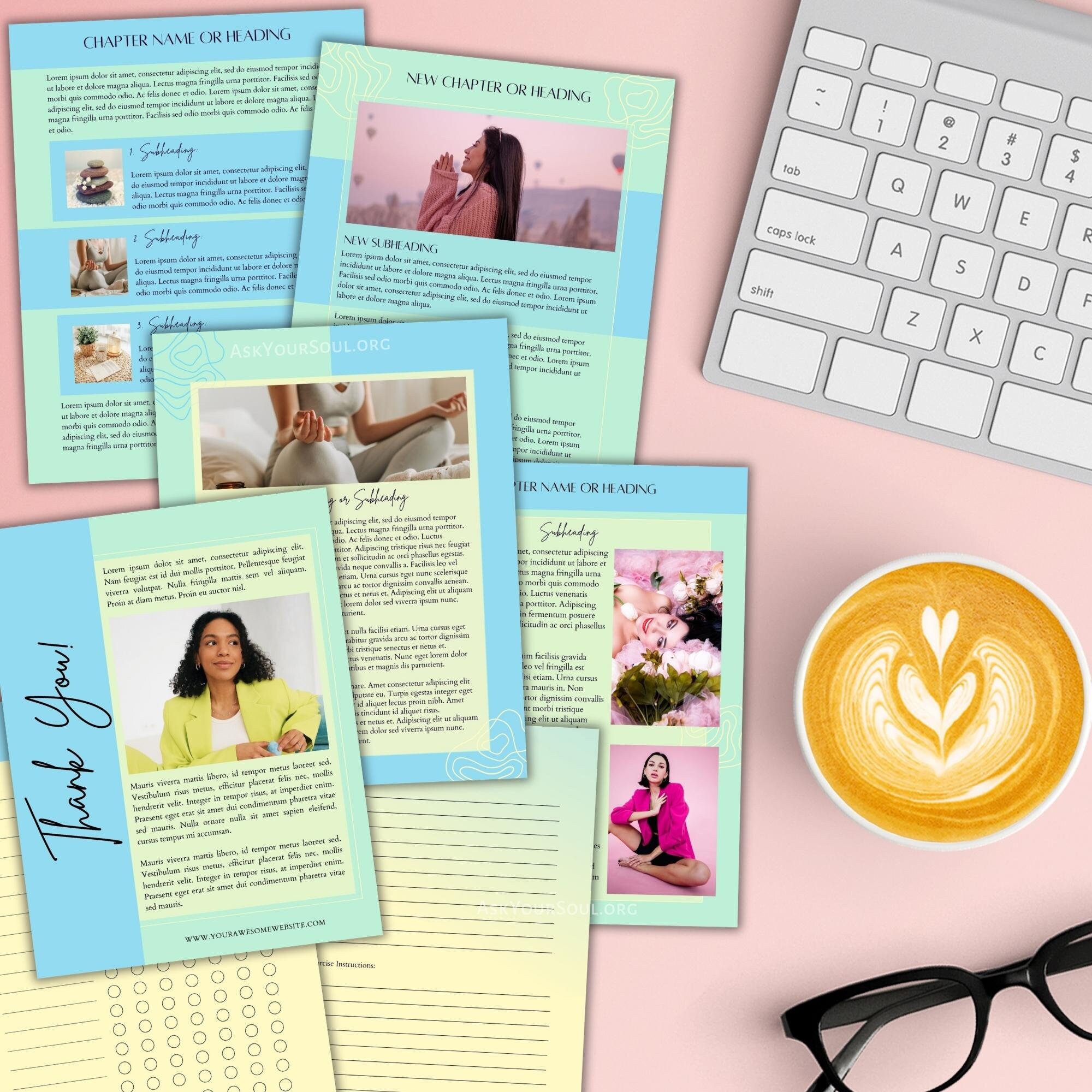 Editable Ebook 100 Pages Canva Template Commercial Personal Use Life ...