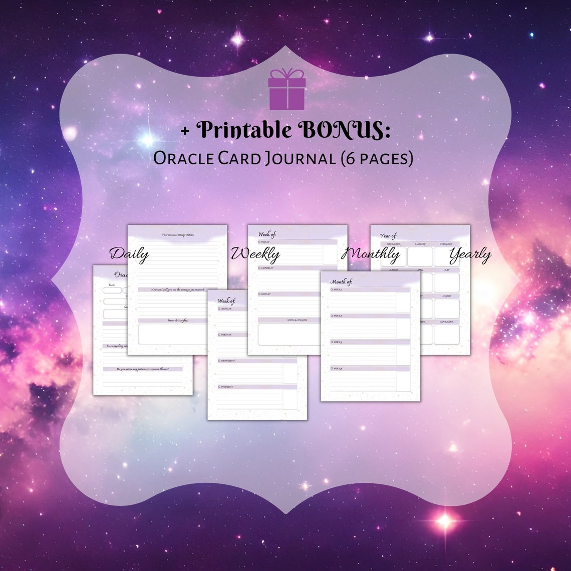 PRINTABLE Blank Tarot Cards With Keywords Black & White Rider-waite ...