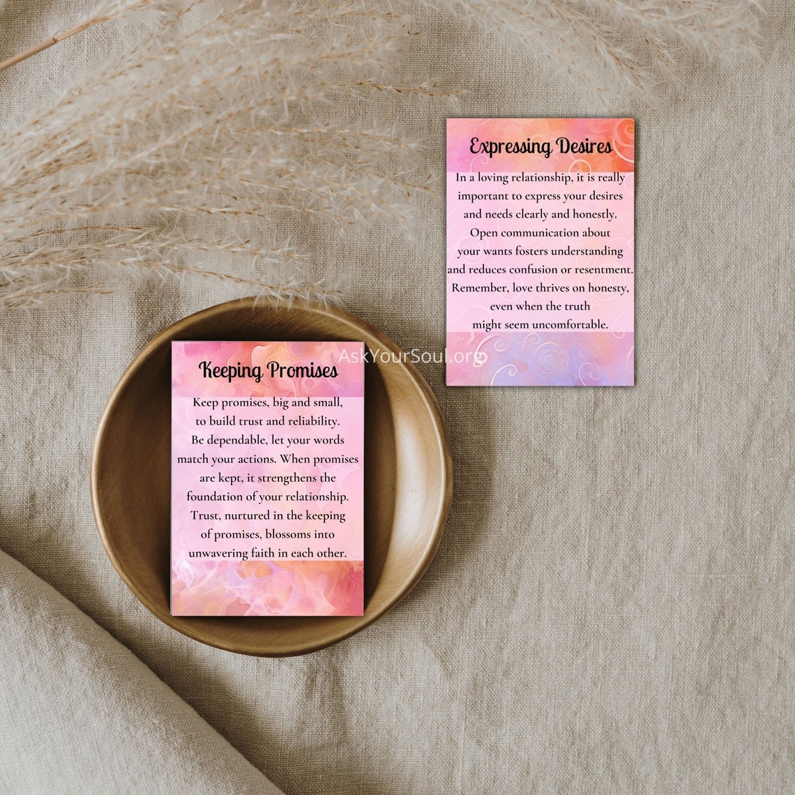 62 PRINTABLE Love Wisdom Oracle Cards Personal Use Pink Love ...