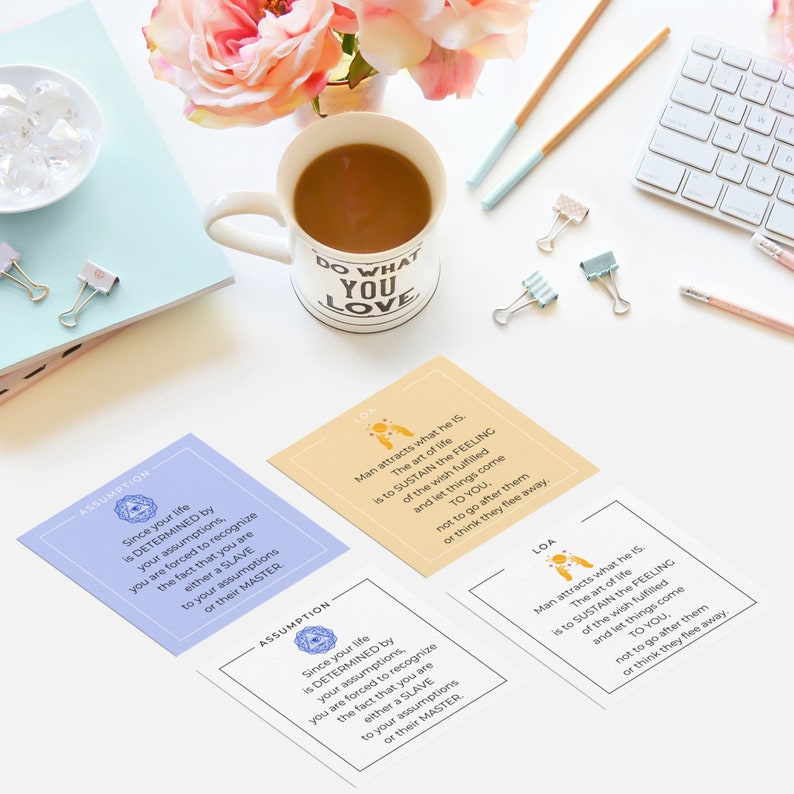 PRINTABLE Neville Goddard Short & Long Quote Cards | Law of Assumption ...