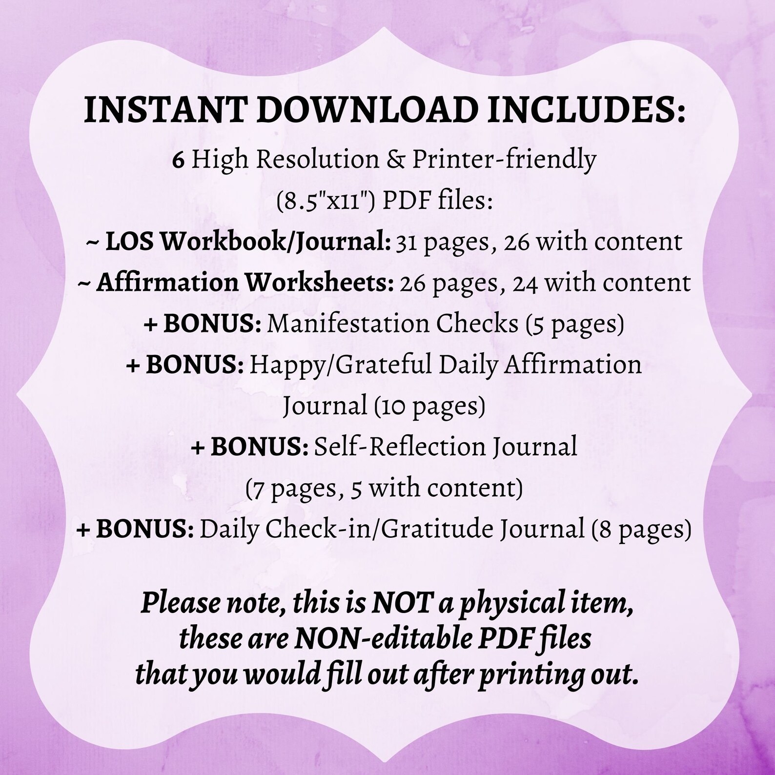 PRINTABLE Law of Assumption Workbook & Journal and Affirmation ...