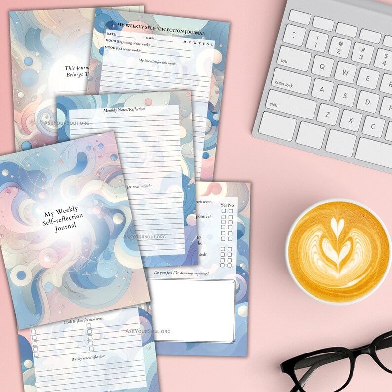Editable Self-reflection Journal Canva Template Commercial & Personal ...