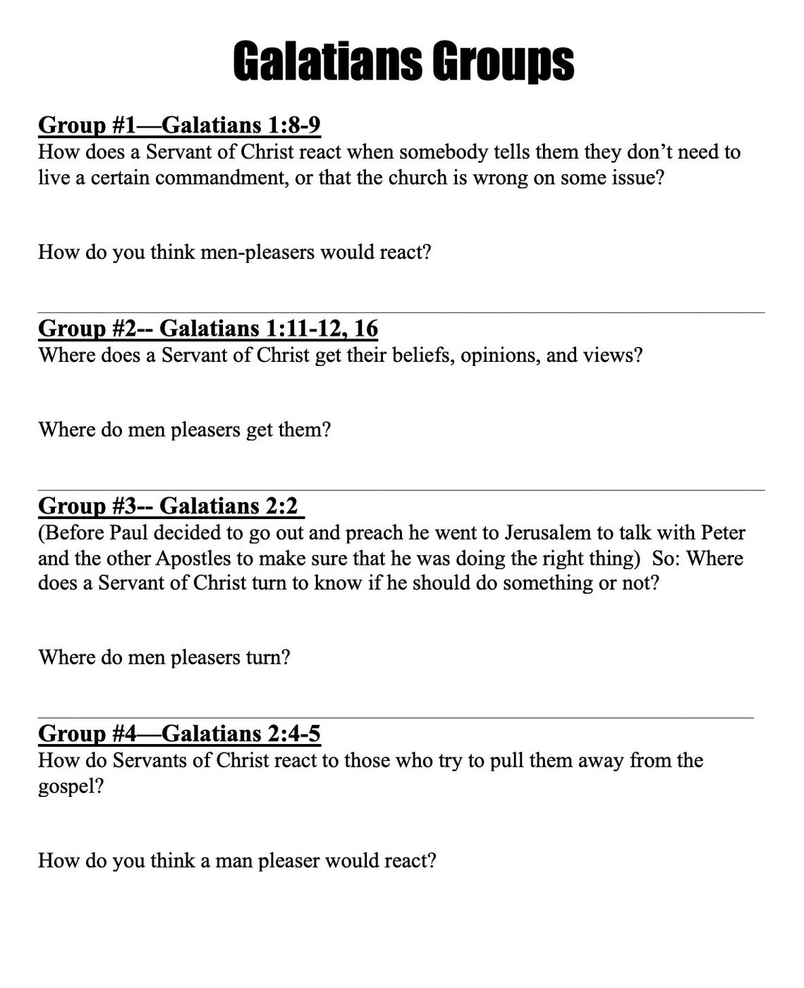 Galatians Slides + Handouts - Etsy