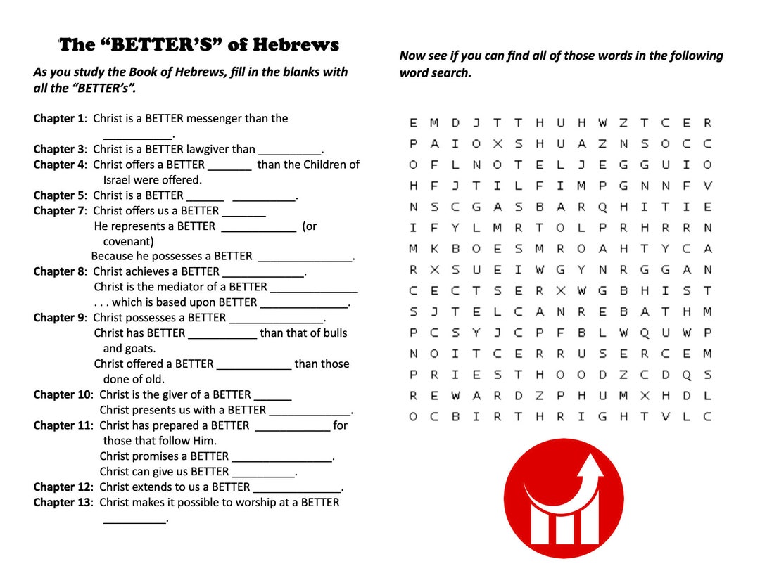 Hebrews 1-6 Handouts - Etsy