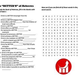 Hebrews 1-6 Handouts - Etsy