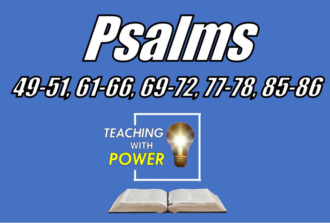 Psalms Part 2 Slides + Handouts - Etsy