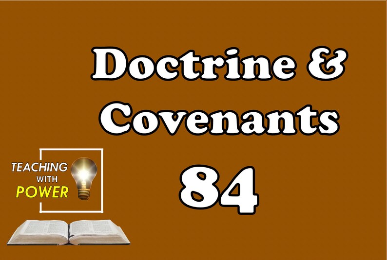 Doctrine and Covenants 84 Slides Handouts 34 Slides - Etsy