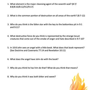 Revelation 7-12 Slides + Handouts - Etsy