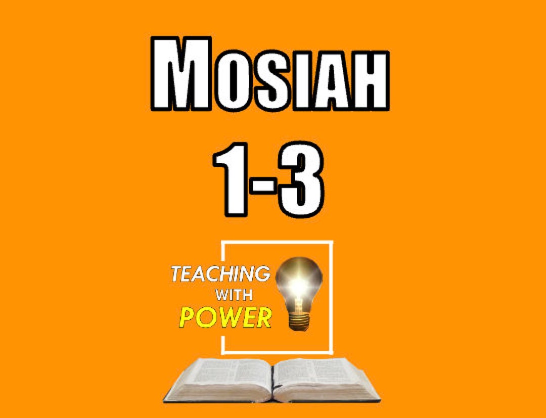 Mosiah 1-3 Slides + Handouts - Etsy