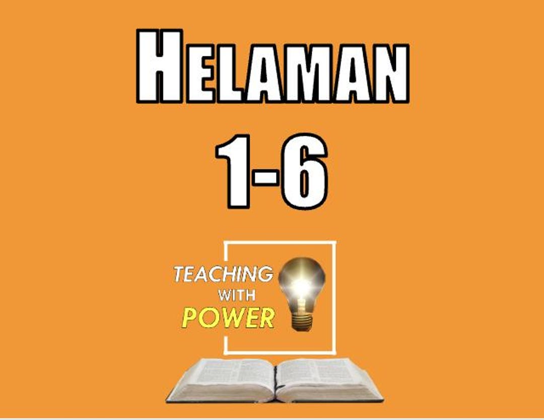 Helaman 1-6 Slides + Handouts - Etsy