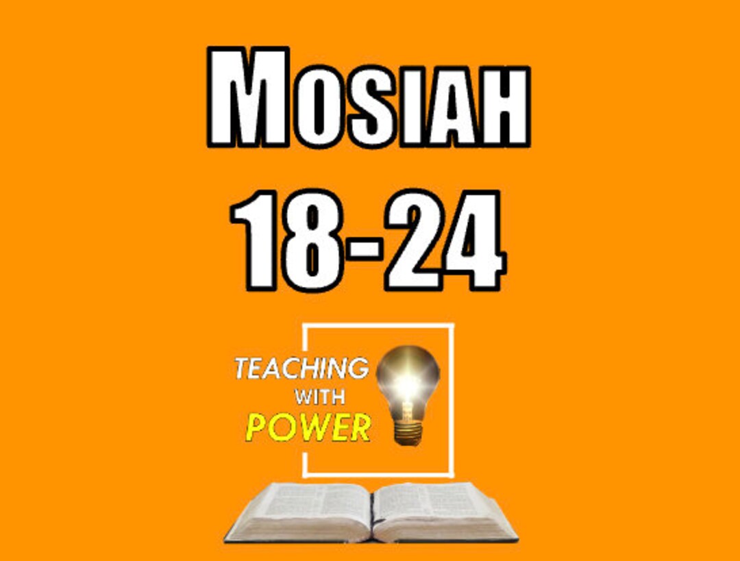 Mosiah 18-24 Slides + Handouts - Etsy
