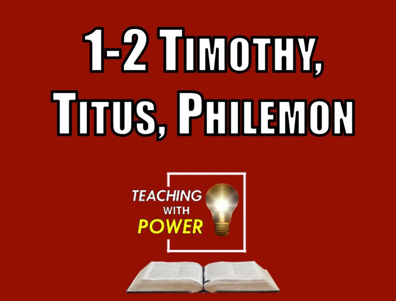 1-2 Timothy, Titus, Philemon Slides + Handouts - Etsy