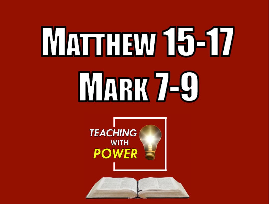 Matthew 15-17, Mark 7-9 Slides + Handouts - Etsy UK