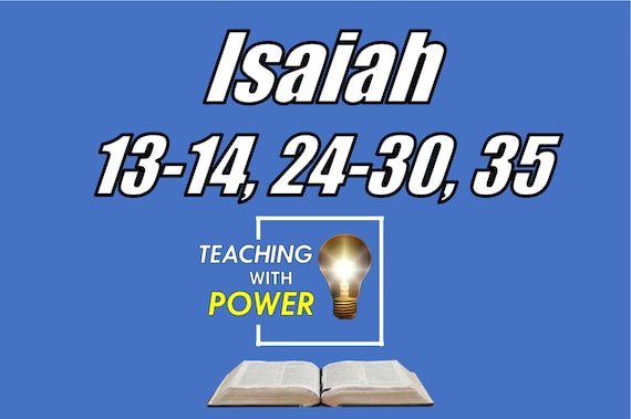 Isaiah 13-35 Slides Handouts - Etsy
