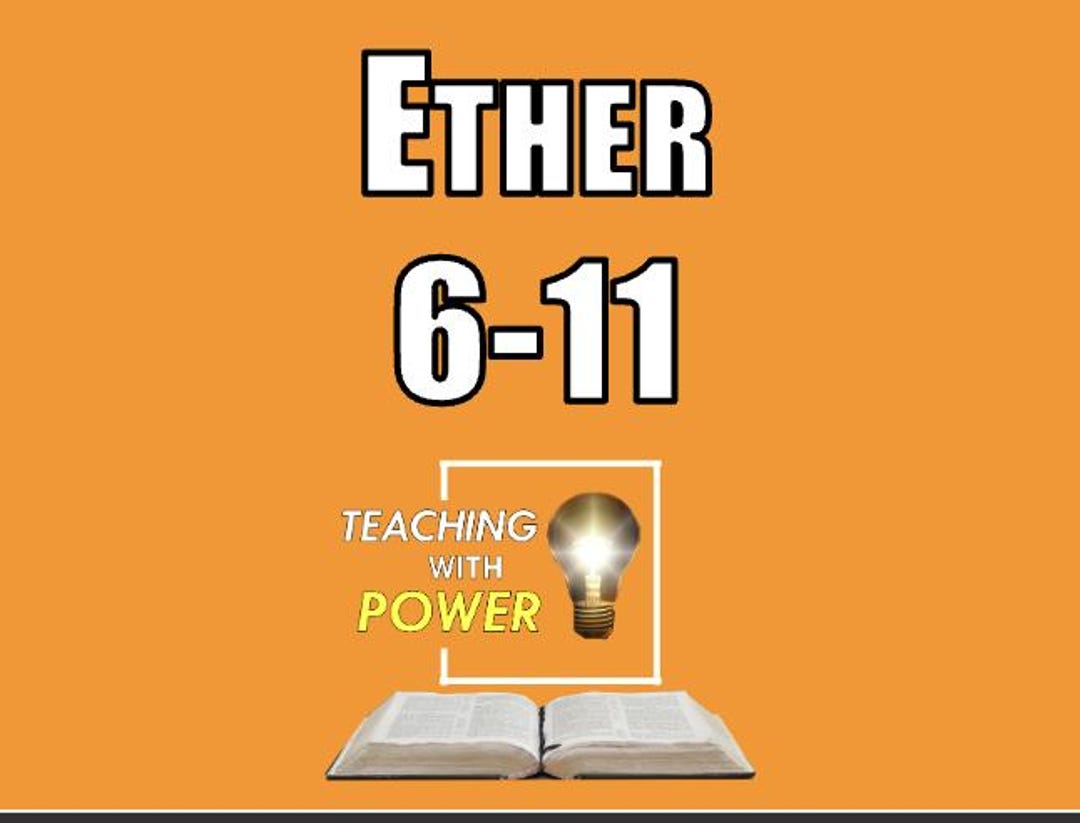 Ether 6-11 Slides + Handouts - Etsy