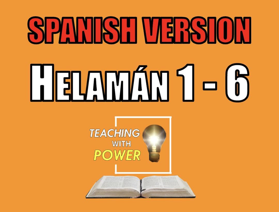 Helaman 1-6 Diapositivas + Folletos (SPANISH VERSION) - Etsy