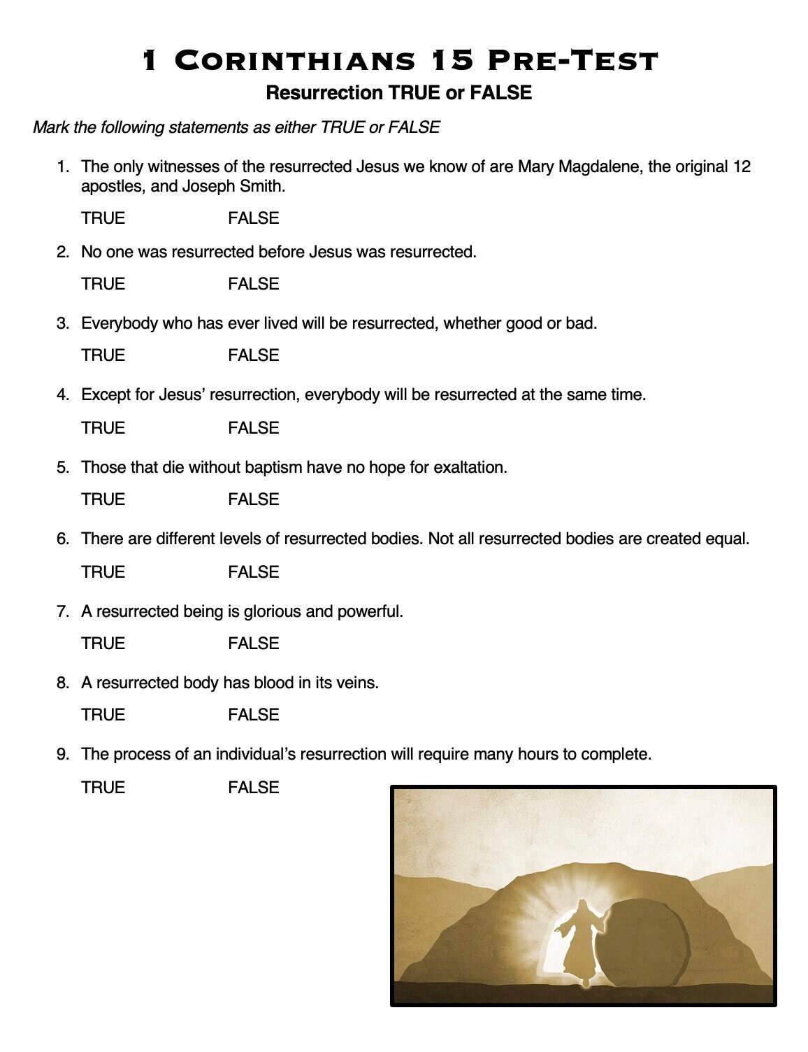 1 Corinthians 14-16 Handout - Etsy