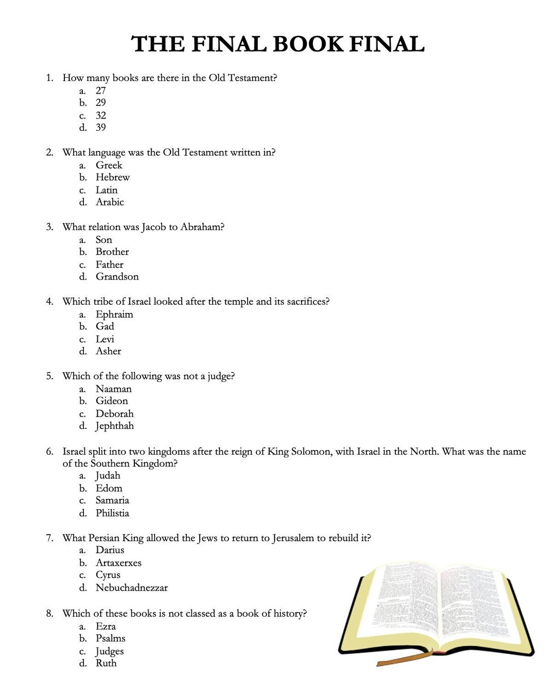 Malachi Handouts - Etsy