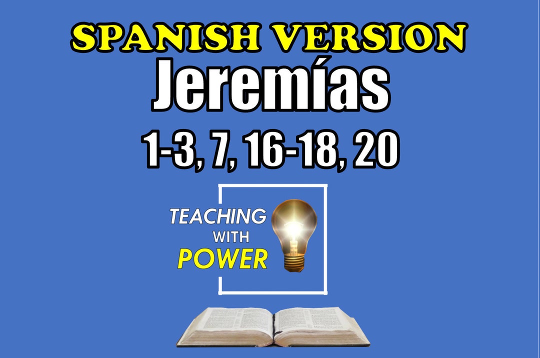 Jeremias Parte 1 Diapositivas + Folletos (SPANISH VERSION) - Etsy