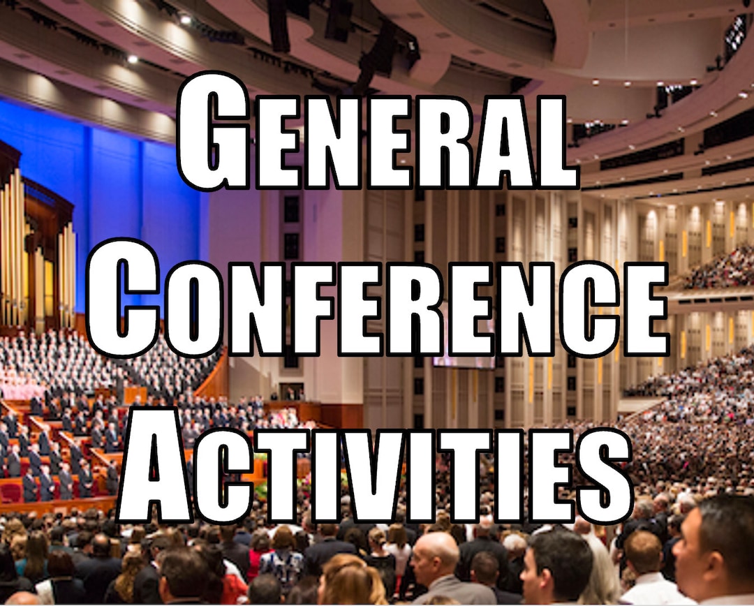 General Conference Activities Slides + Handouts - Etsy